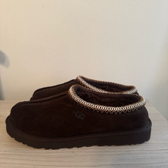 UGG | Shoes | Ugg Chocolate Brown Suede Slippers | Poshmark